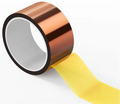 China Kapton Polyimide Tape with Silicone Adhesive 50 Micron Thickness Custom Die Cut Sizes Suitable for Industrial Electrical Insulation for sale