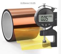 China Kapton Polyimide Tape with Silicone Adhesive 50 Micron Thickness Custom Die Cut Sizes Suitable for Industrial Electrical Insulation for sale