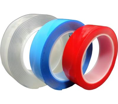 China High Tack Nano Double Sided Tape Transparent Acrylic Adhesive Tape Strong Bonding No Residue High Temperature Resistant for sale