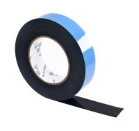 China Durable Double Sided Adhesive Tape featuring black foam and blue film liner designed to provide bonding and mounting solutions for sale