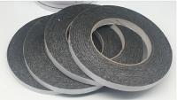 China Black Double Sided Tissue Tape, High Viscosity Rubber Adhesive Tape for Architectural Decoration for sale
