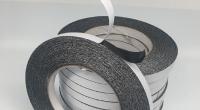 China Black Double Sided Tissue Tape, High Viscosity Rubber Adhesive Tape for Architectural Decoration for sale