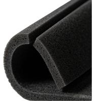 China INOAC C-4305 Black CR Foam Roll High Density Neoprene Sponge Rubber for Gaskets, Vibration Damping, Cushioning and Sealing. for sale
