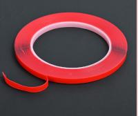 China Clear Acrylic Double Sided Tape with Red Liner, Super Strong Viscous Nano Adhesive Tape, Industrial Grade Waterproof Tape for Metal, Glass, Plastic, Wood for sale