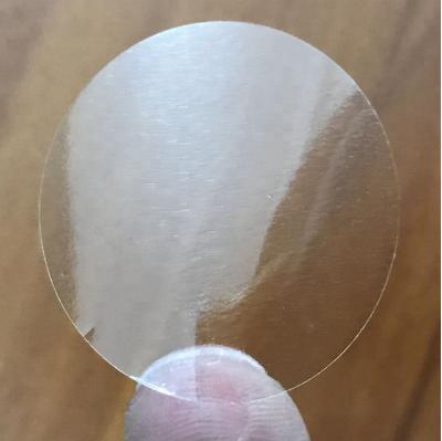 China No Residual Custom Die Cut Addhesive Stickers Transparen Blank Box Package Seal for sale