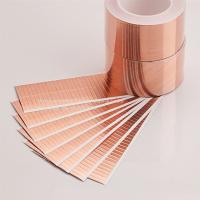 China Copper foil tape 20~120μm thick for electronic shielding conductive adhesive tape for sale