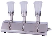 China 3 Filter Head Easy Clean Manifold Vacuum Filtration Stainless Steel Solvent Filter for sale