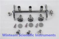 China 3 Head Vacuum Filter Manifold / Filtration Manifold 47mm For Pharmaceutical for sale