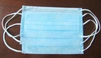 China Custom Printed Disposable Surgical Masks Blue Earloop Pleated 3 Ply Medical Procedure for sale