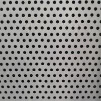 China 0.5mm Hot Dipped GI / GL Perforated Sheet Silver For Construction SGCC for sale