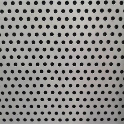 China 0.5mm Hot Dipped GI / GL Perforated Sheet Silver For Construction SGCC for sale