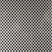 China 0.5mm Hot Dipped GI / GL Perforated Sheet Silver For Construction SGCC for sale