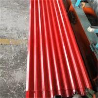 China Prepainted Galvanized Corrugated Steel Sheet For Roofing Sheet Blue, Red for sale