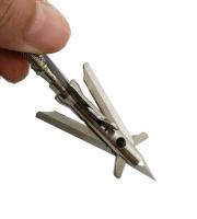 China 125 Grain 4blade Field Point Arrow Tips Expandable Broadheads for sale