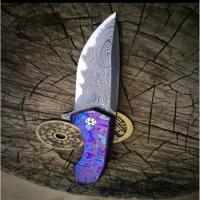 China Pocket DIY Tactical Hunting Knife Foldable Satin Finish Blade for sale