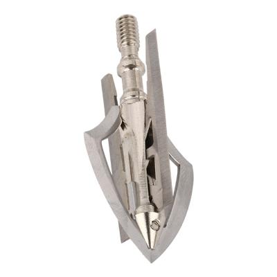 China 4 Blade Field Point Arrow Tips Expandable Broadheads for sale