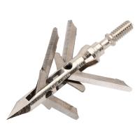 China 4blade Mechanical Expandable Archery Broadhead Armor Piercing Archery Broadhead for sale