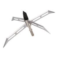 China 4blade Mechanical Expandable Archery Broadhead Armor Piercing Archery Broadhead for sale