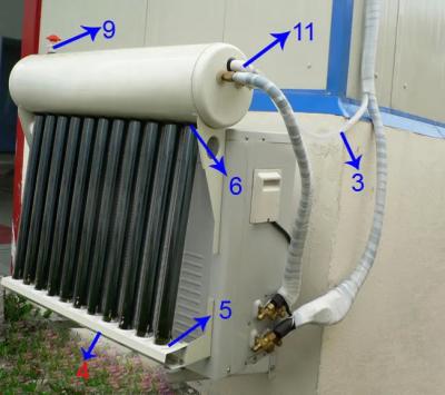 China Wall Mounted  Style 12V Dc Solar Air Conditioner 24 Volt Solar Air Conditioner Solar Powered Window Air Conditioner for sale
