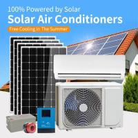 China 24000Btu Solar Room Air Conditioner Air Conditioner Inverter 12000 Btu Split Solar Split Solar Air Conditioner 12V 24V 48V for sale