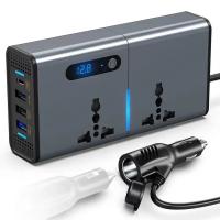 China 200W Car Power Inverter Dc 12V 24V To 110V 220V Ac Car Char Power Inverter With Usb Charger Power Inverter Ac Car Charger for sale
