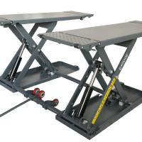 China Portable Mid Rise Scissor Car Lift 6600lbs 1000mm Lifting Height Hydraulic Auto Jack for Repair for sale