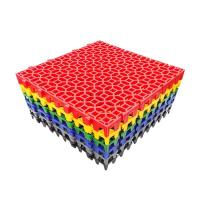 China Dirt Resistant Function Black Plastic Interlock Flooring Tiles for Car Wash Grate Floor for sale