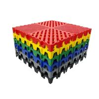 China PP Tool Cart 50x50x6cm OEM Injection Molding Interlocking PVC Dalle Wash Vinyl Flooring for sale