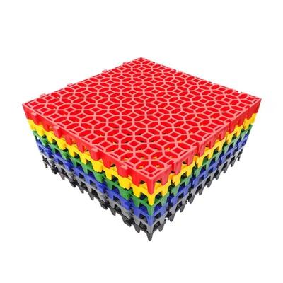 China Plastic Interlock Flooring 50x50x6cm Heavy Duty Dragon Pattern for Party Tent Auto Detailing for sale