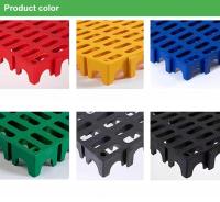 China Interlocking Checkered Garage Flooring 50x50cm 6mm Thick for Workshop Gym Showroom for sale