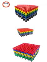 China Closed Garage Floor Drain Tiles 50x50x6cm for Tool Cart and Car Wash Cleaning Applications for sale
