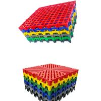 China 50x50cm 6mm Thick Interlocking Basketball Court Floor Tiles Non-Slip PP Material for sale