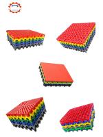 China 50x50cm 6mm Thick Interlocking Basketball Court Floor Tiles Non-Slip PP Material for sale