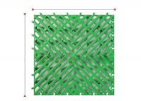 China Anti-Skid PP Plastic Floor Tiles 50x50x6cm for Car Wash Durable Heavy Duty for sale
