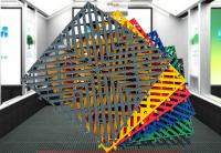 China Garage Plastic Flooring Tiles 50x50x5cm Heavy Duty Interlocking for Car Wash Shops for sale