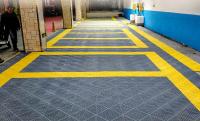China Car Wash Shop Floor Grille PP 40*40*2cm Grid Board Floor Mat Grid Floor Multi-Function for sale