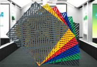 China Car Wash Shop Floor Grille PP 40*40*2cm Grid Board Floor Mat Grid Floor Multi-Function for sale