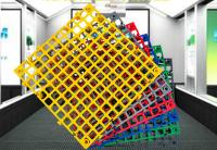 China Waterproof Car Wash Splicing Grid Grille Plastic Garage Floor Tile 40x40x4cm for sale