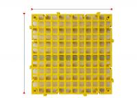 China Waterproof Car Wash Splicing Grid Grille Plastic Garage Floor Tile 40x40x4cm for sale