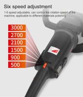 China 150mm Disc DA 15mm Long Handle Dual Action Car Polisher 800W 1000-3800RPM for Auto Detailing for sale