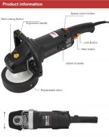 China 800W Dual Action Car Polisher 150mm Disc 1000-3800RPM Auto Waxing Grinding Machine for sale
