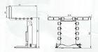 China Pneumatic Wheel Lift 80kgs Max Wheel Diameter 1000mm for Tire Balancing Machine for sale