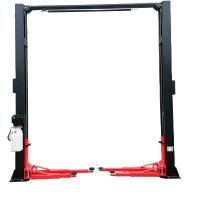 China Double Cylinder Hydraulic Lift Two Post Car Lift 4000kg Capacity 220V 380V Clear Floor for sale