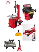 China Convenient Garage Tyre Shop Package Air Compressor Tire Changer Wheel Balancer Combo for sale