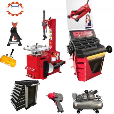 China 0.75kW 1.1kW Tire Changer Wheel Balancer 10-22 Inch Clamping Heavy Duty for sale