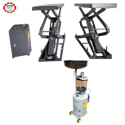 China 110mm Min Height CE 3.5T Super-Thin Scissor Car Lifter 380V 2.2kw for Smooth Vehicle Lifting for sale