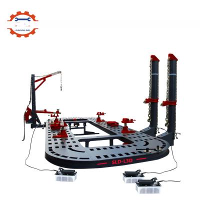 China Car Frame Straightening Machine 2500kg Capacity 550CM Bench Height 10T Tension for sale