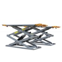 China Electric Car Scissor Lift 3500kg Capacity 220V 380V Power Supply 110-1850mm Lifting Height for sale