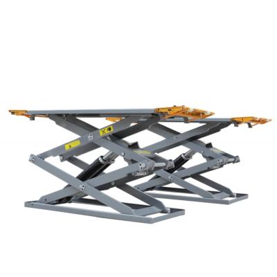 China Electric Car Scissor Lift 3500kg Capacity 220V 380V Power Supply 110-1850mm Lifting Height for sale