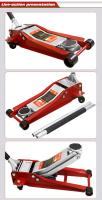 China 3 Ton Hydraulic Floor Jack 32-34kg Motor Power for Vehicle Maintenance Max Wheel Diameter 1000mm for sale